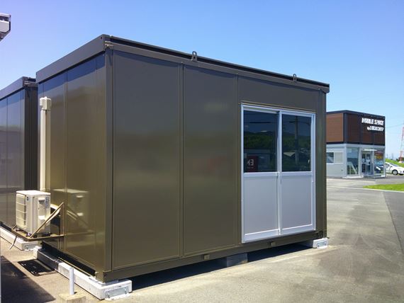 中古2.84坪[CT-41J AC付 ウッドブラウン] 木津川展示場(京都府)｜ユニットハウス・プレハブ・コンテナハウスの三協フロンテア